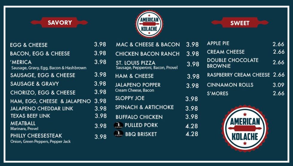 Menu - St. Louis Kolache - Cottleville